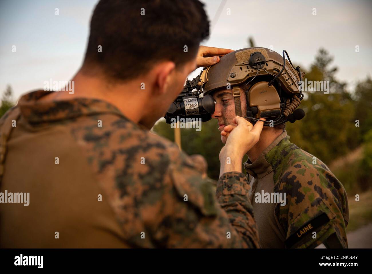U.S. Marine Corps 1st. Lt. Blake Gunn, a platoon commander with ...
