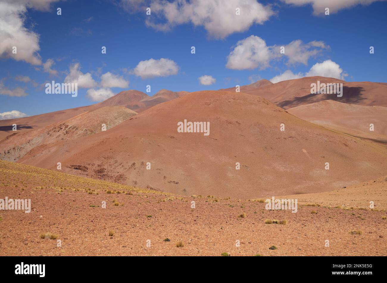 The red color of the landscapes of the Puna, Argentina Stock Photo - Alamy
