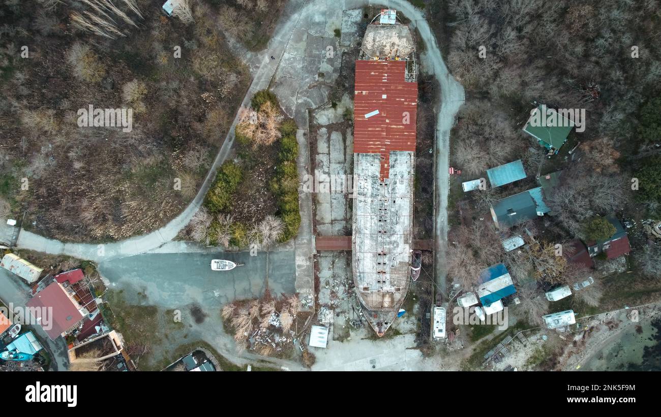 Ships aerials hi-res stock photography and images - Alamy