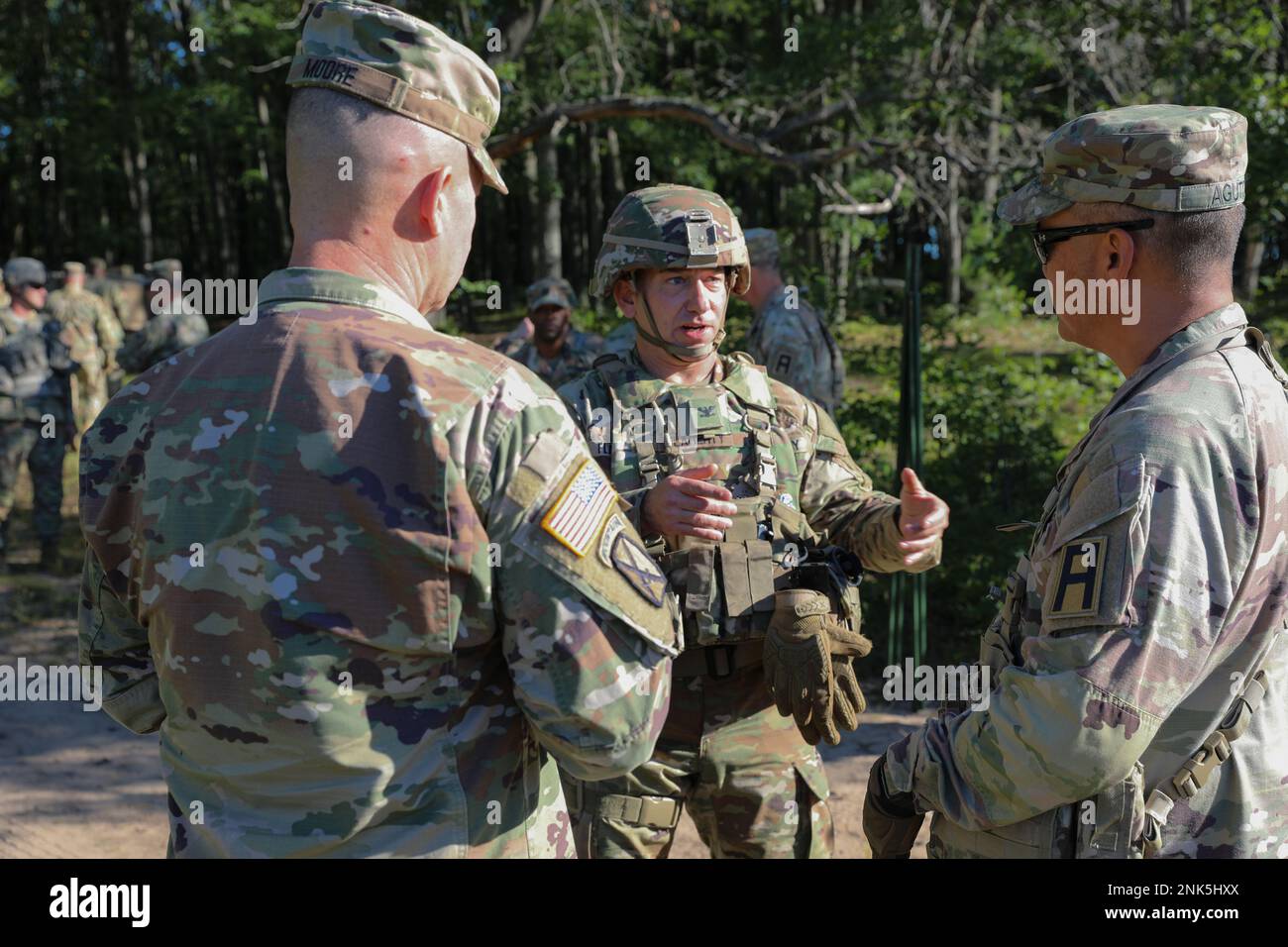 1538 - U.S. Army Col. Michael Flaherty, center, Commander of the 37th ...
