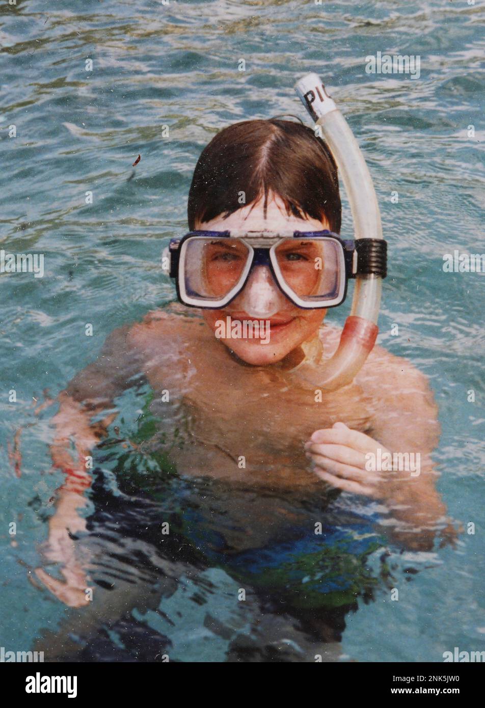 A childhood photo of Jeffrey Choate from a family vacation in Hawaii ...