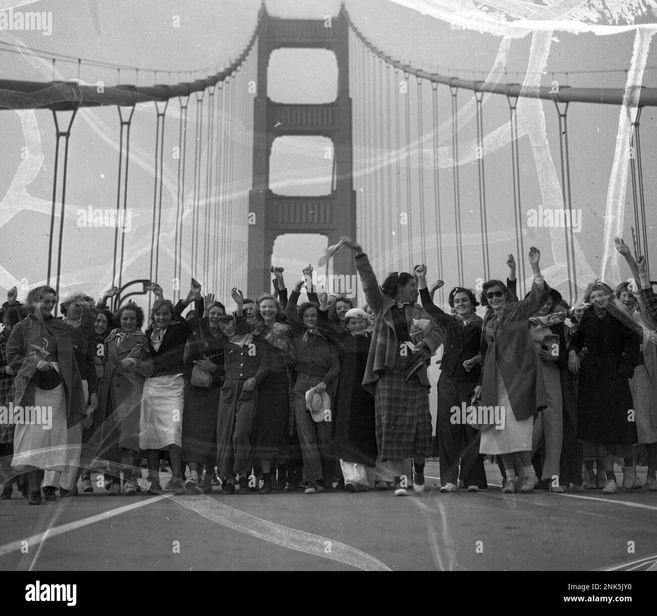 Pedestrian Day was part of opening day ceremonies for the Golden Gate ...