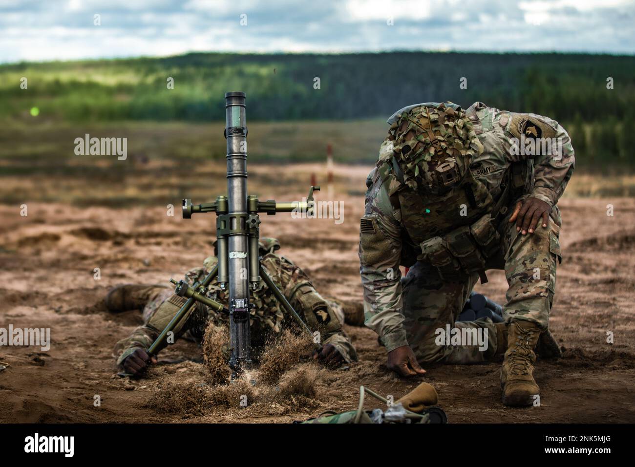 U.S. Soldiers assigned to Viper Company, 1st Battalion, 26th Infantry Regiment, 2nd Brigade ...