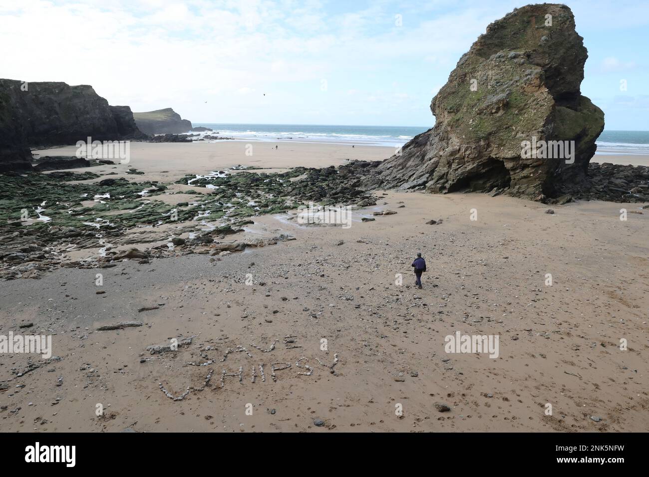 Whipsiderry beach cliff hi-res stock photography and images - Alamy