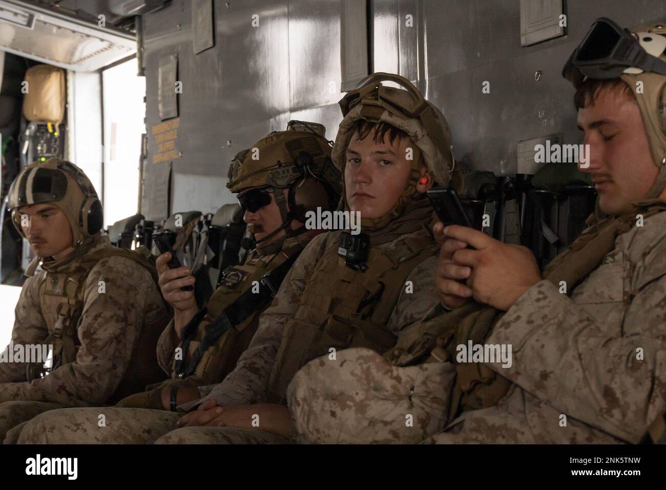 U.S. Marines with 2nd Landing Support Battalion, 2nd Marine Logistics ...