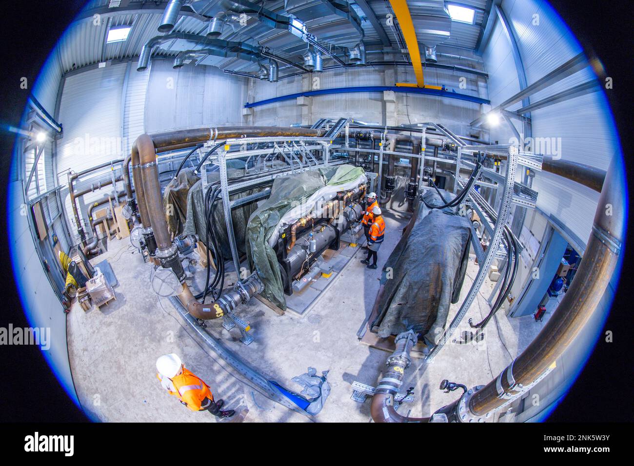 23 February 2023, Mecklenburg-Western Pomerania, Schwerin: Employees of ...
