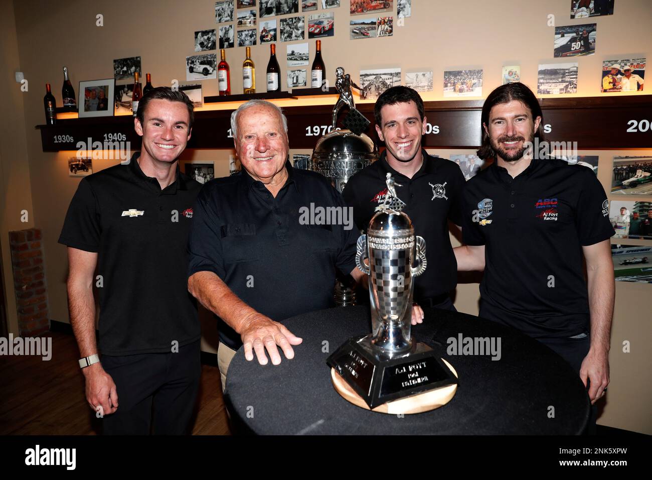 SPEEDWAY, IN - MAY 18: IndyCar legendary driver A.J. Foyt after ...