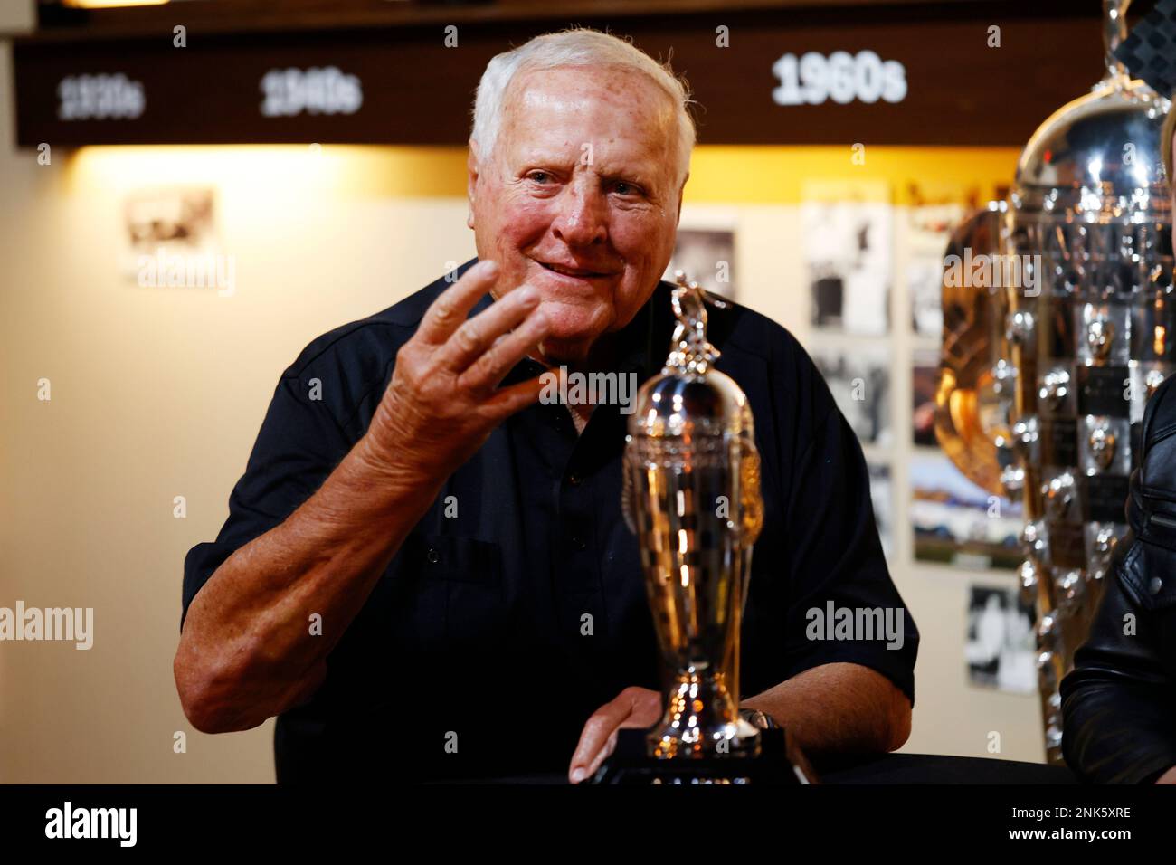 SPEEDWAY, IN - MAY 18: IndyCar legendary driver A.J. Foyt poses for a ...