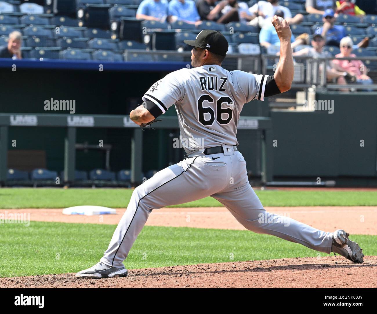 KANSAS CITY, MO - MAY 17: Chicago White Sox pitcher Jose Ruiz (66 ...