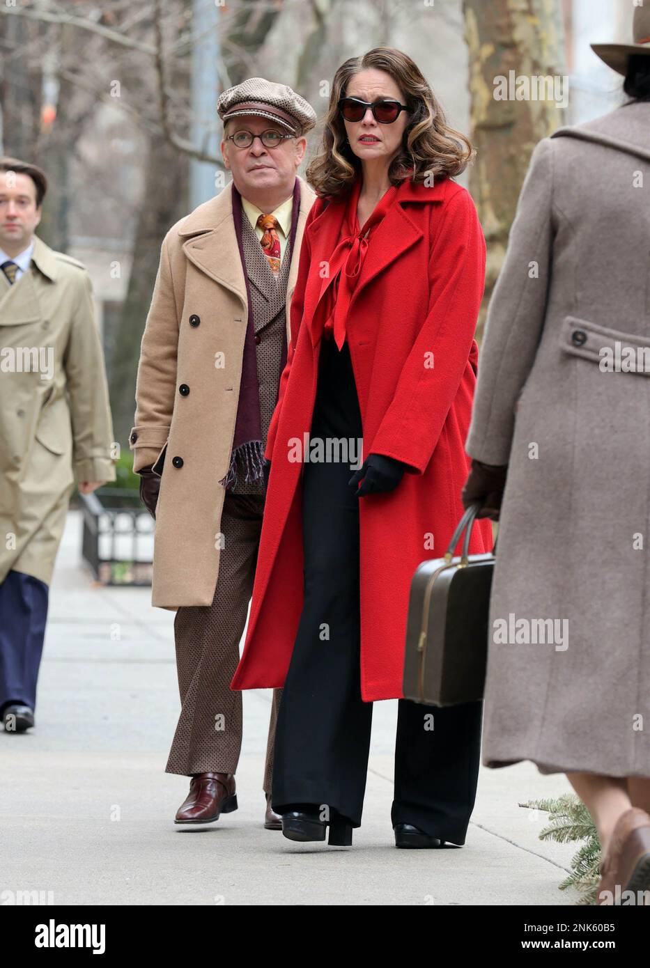 Diane Lane and Tom Hollander filming ‘Feud-Capotes Women’ -PICTURED ...