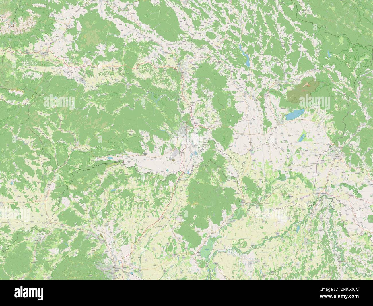 Kosicky, region of Slovakia. Open Street Map Stock Photo - Alamy