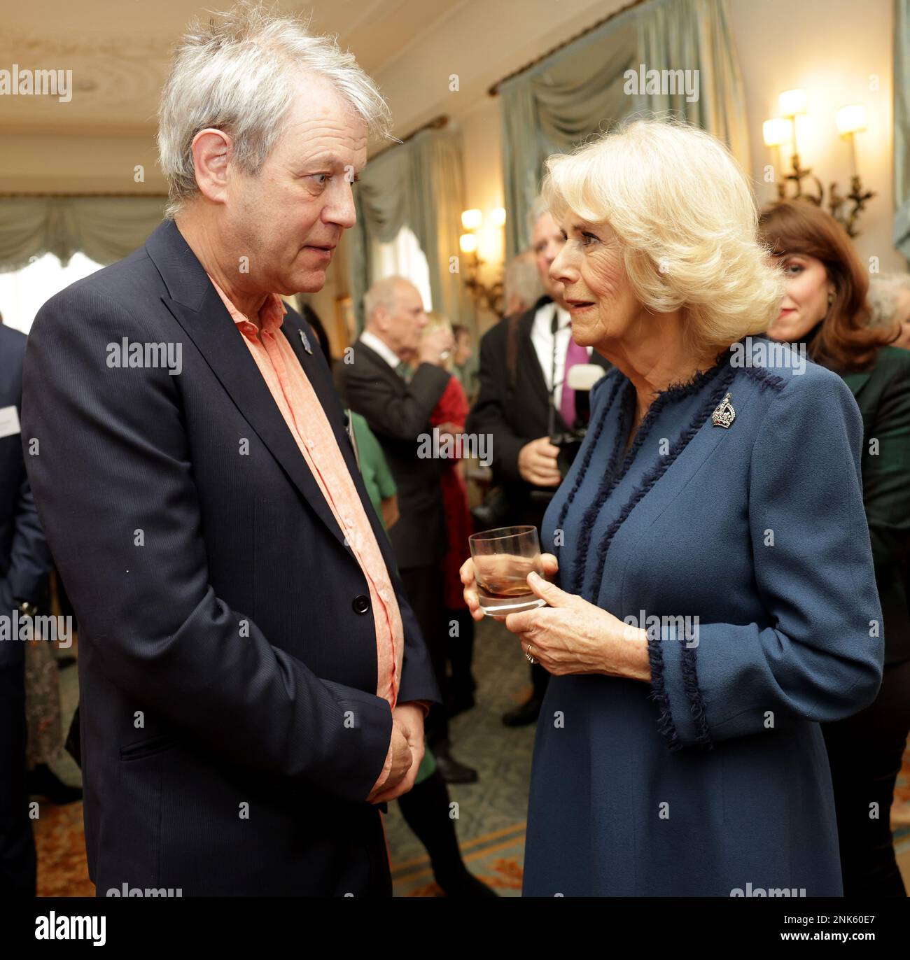 The Queen Consort meets Axel Scheffler as she hosts a reception at ...