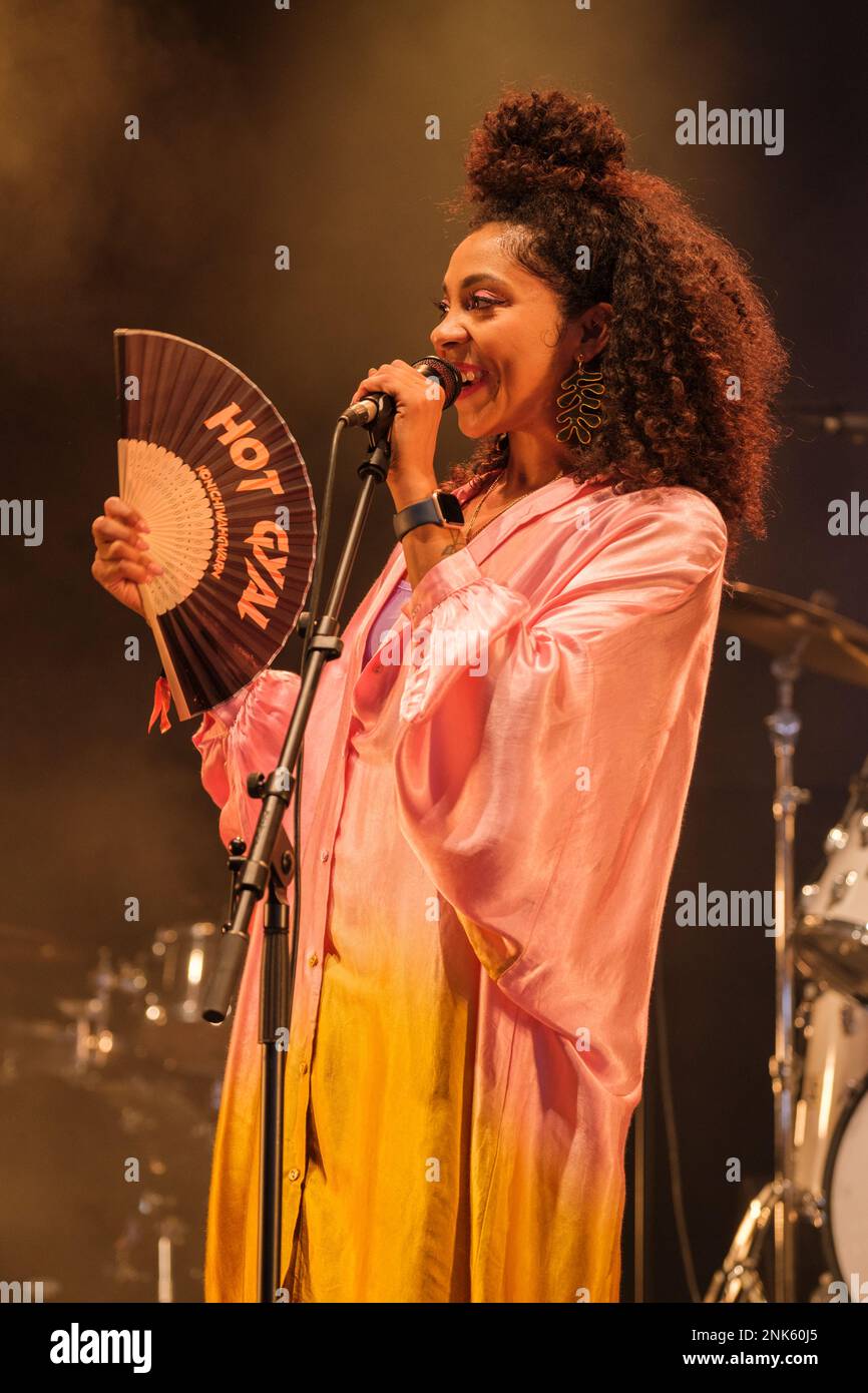 Holly Cook performing during the 40th Anniversary of the WOMAD Festival ...