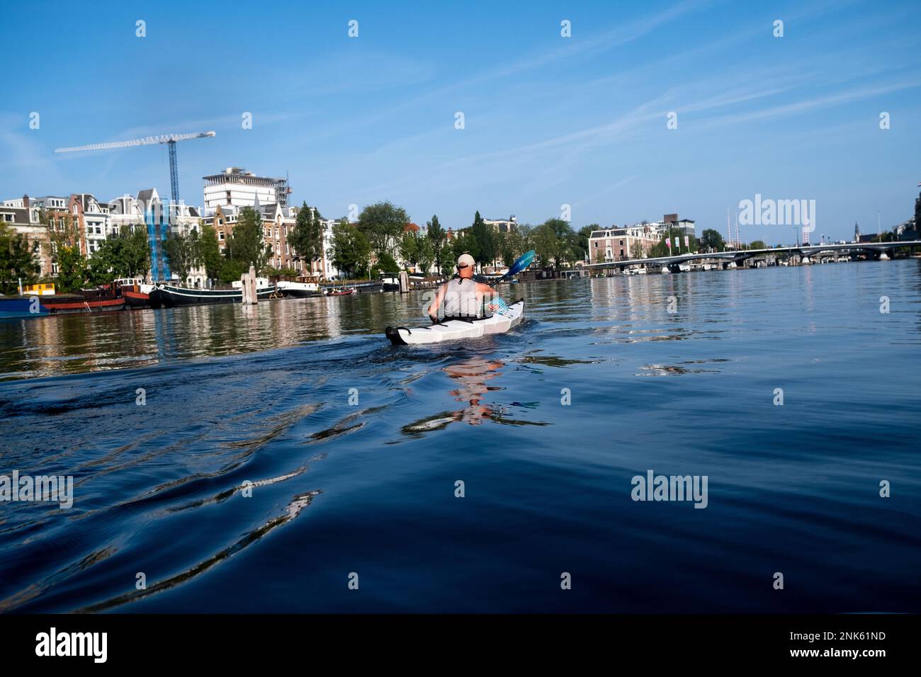 Netherlands, Amsterdam on 2021-09-05. Tourism, street scene and daily ...