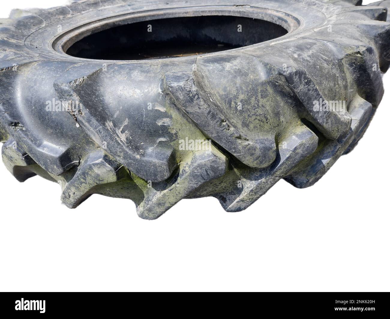 tractor tire isolated on white background Stock Photo - Alamy