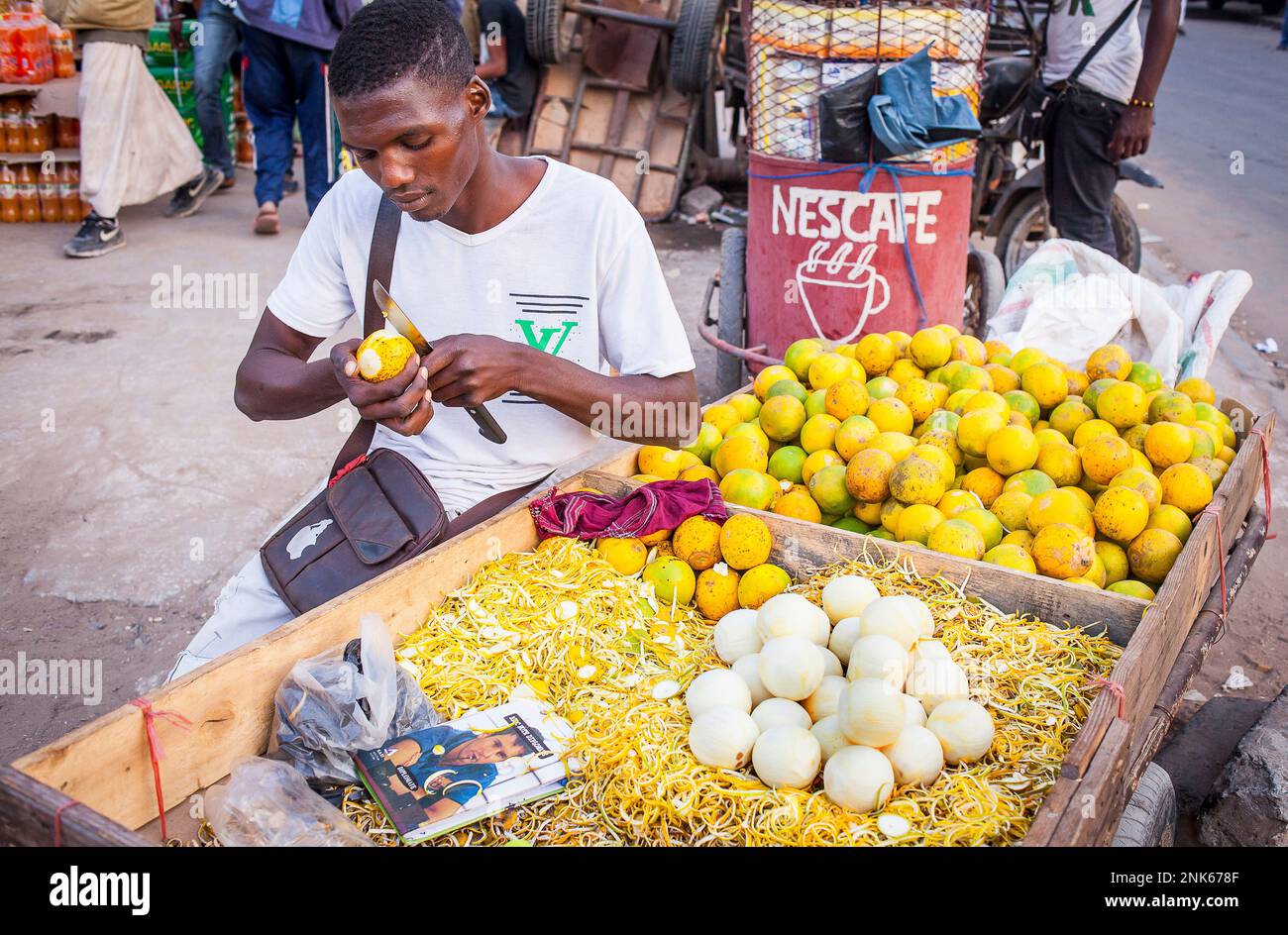 Kermel market, Dakar, Senegal, West Africa, Africa Stock Photo - Alamy