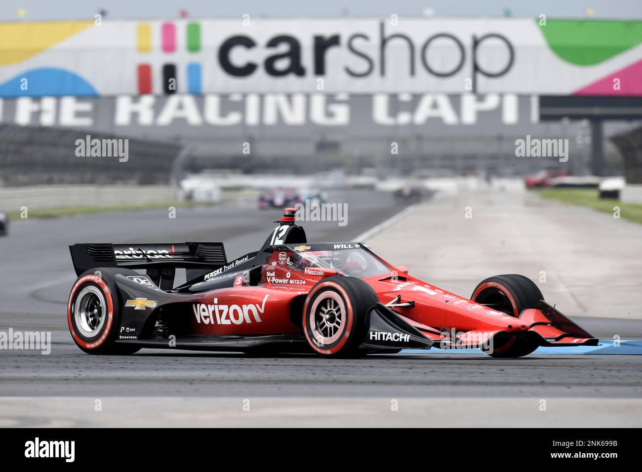 INDIANAPOLIS, IN - MAY 14: Will Power (12) Team Penske Chevrolet drives ...