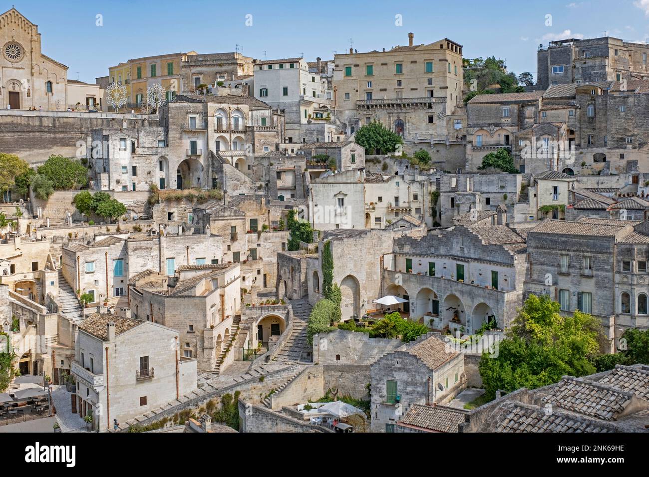 Sasso Barisano District At The Sassi Di Matera Complex Of Cave Dwellings In The Ancient Town Of