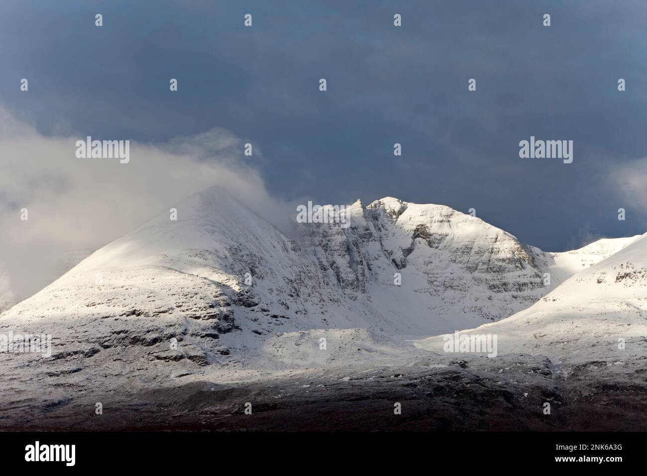 Part of the An Teallach mountain ridge near Dundonnell in Wester Ross ...