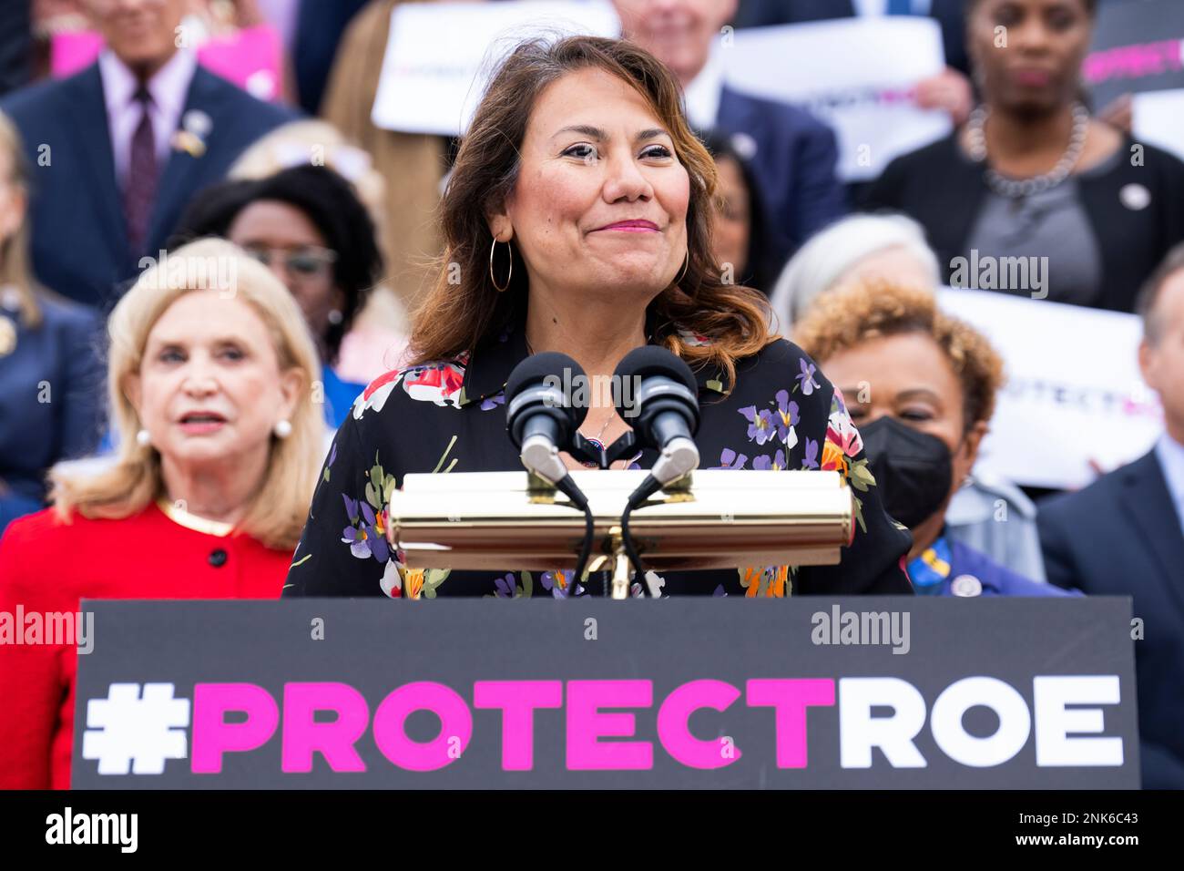 UNITED STATES - MAY 13: Rep. Veronica Escobar, D-Texas, speaks during a ...