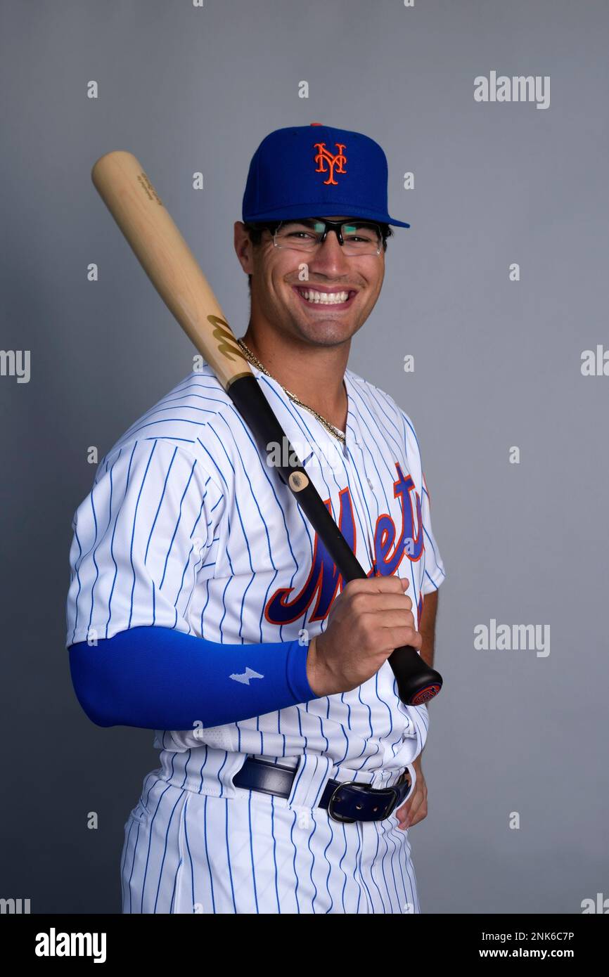 This is a 2023 photo of Kevin Parada of the New York Mets baseball team ...