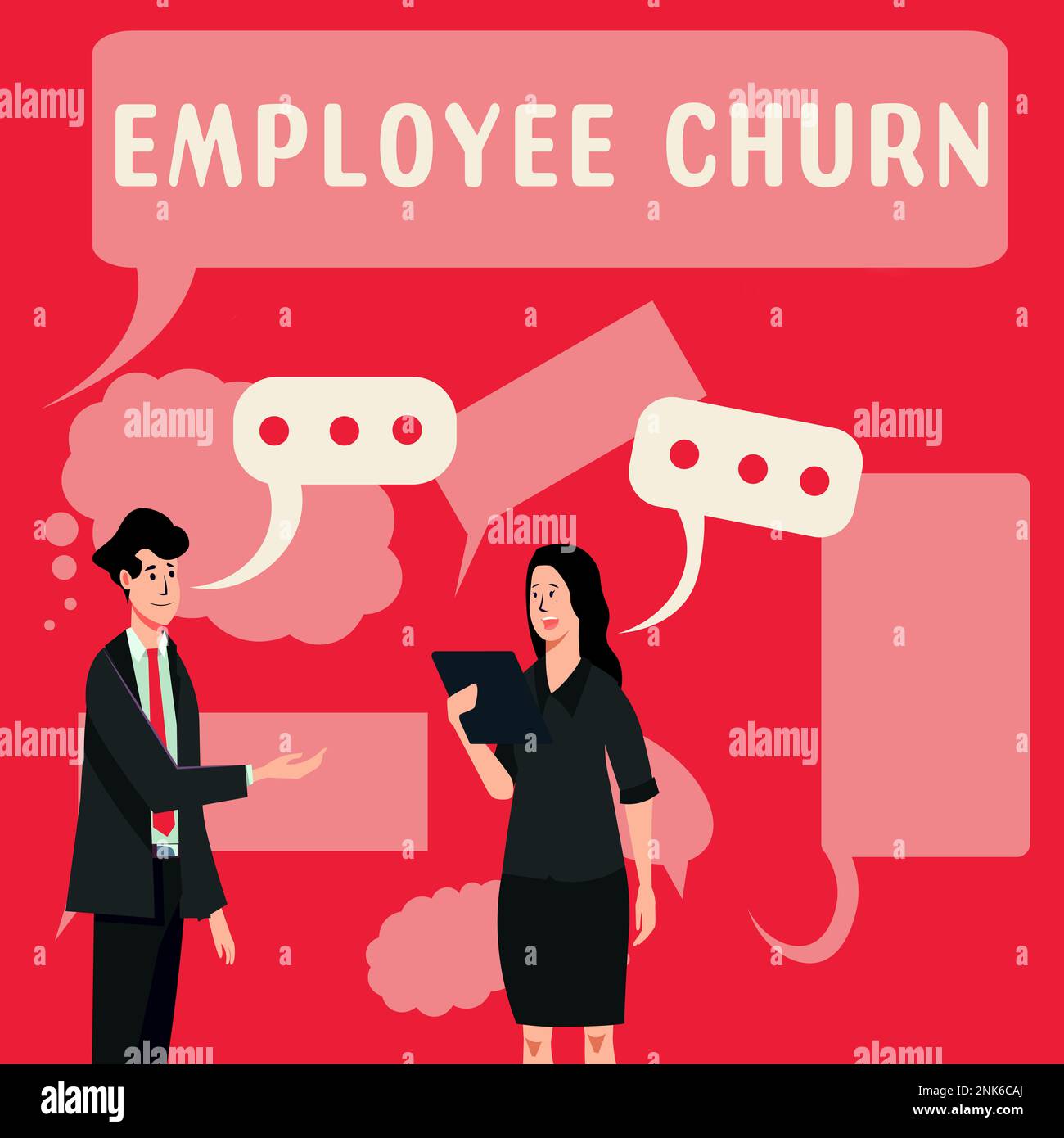 Hand writing sign Employee Churn. Concept meaning rate of change of ...