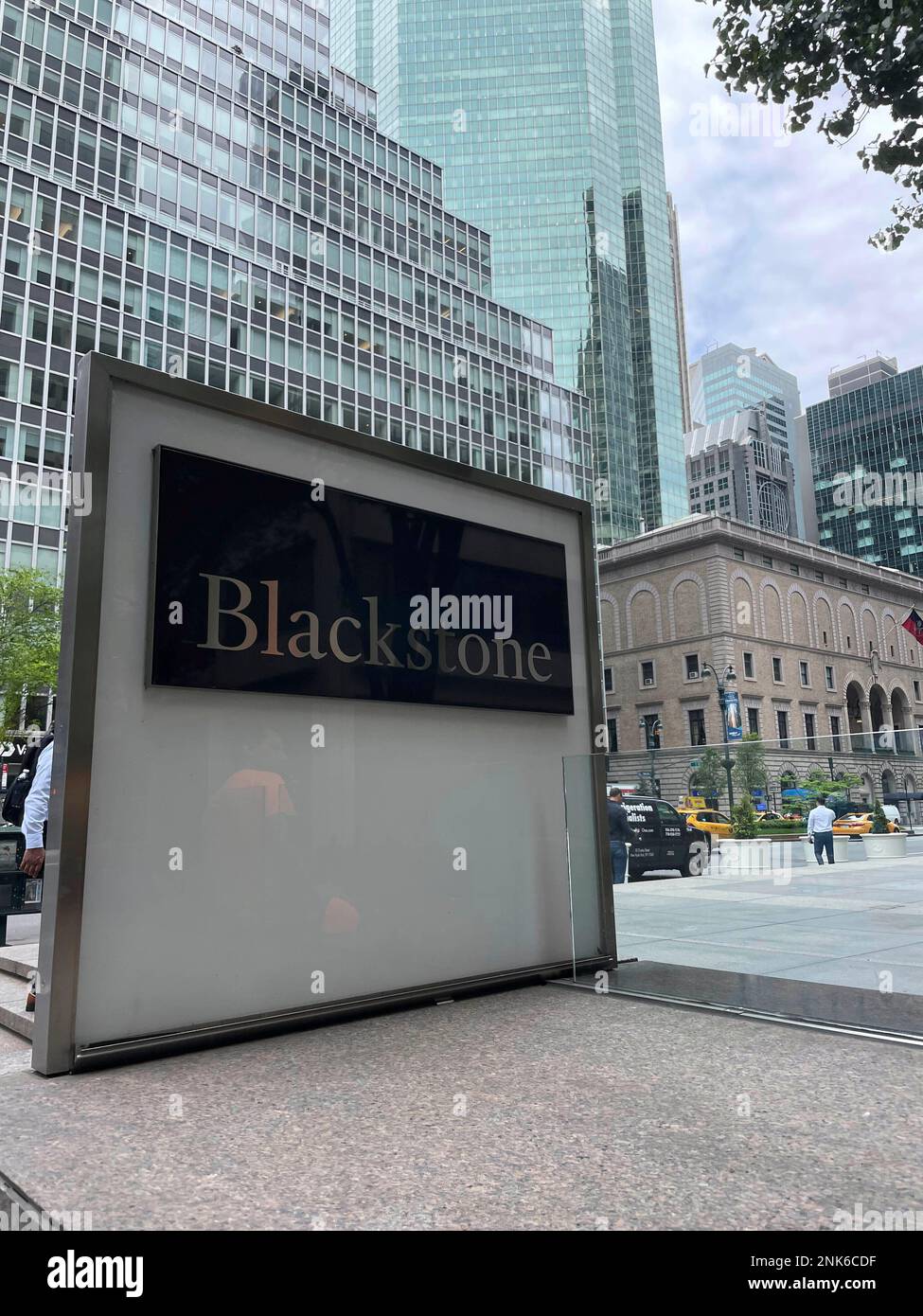 Photo by: STRF/STAR MAX/IPx 2022 5/16/22 An Blackstone sign is seen in ...