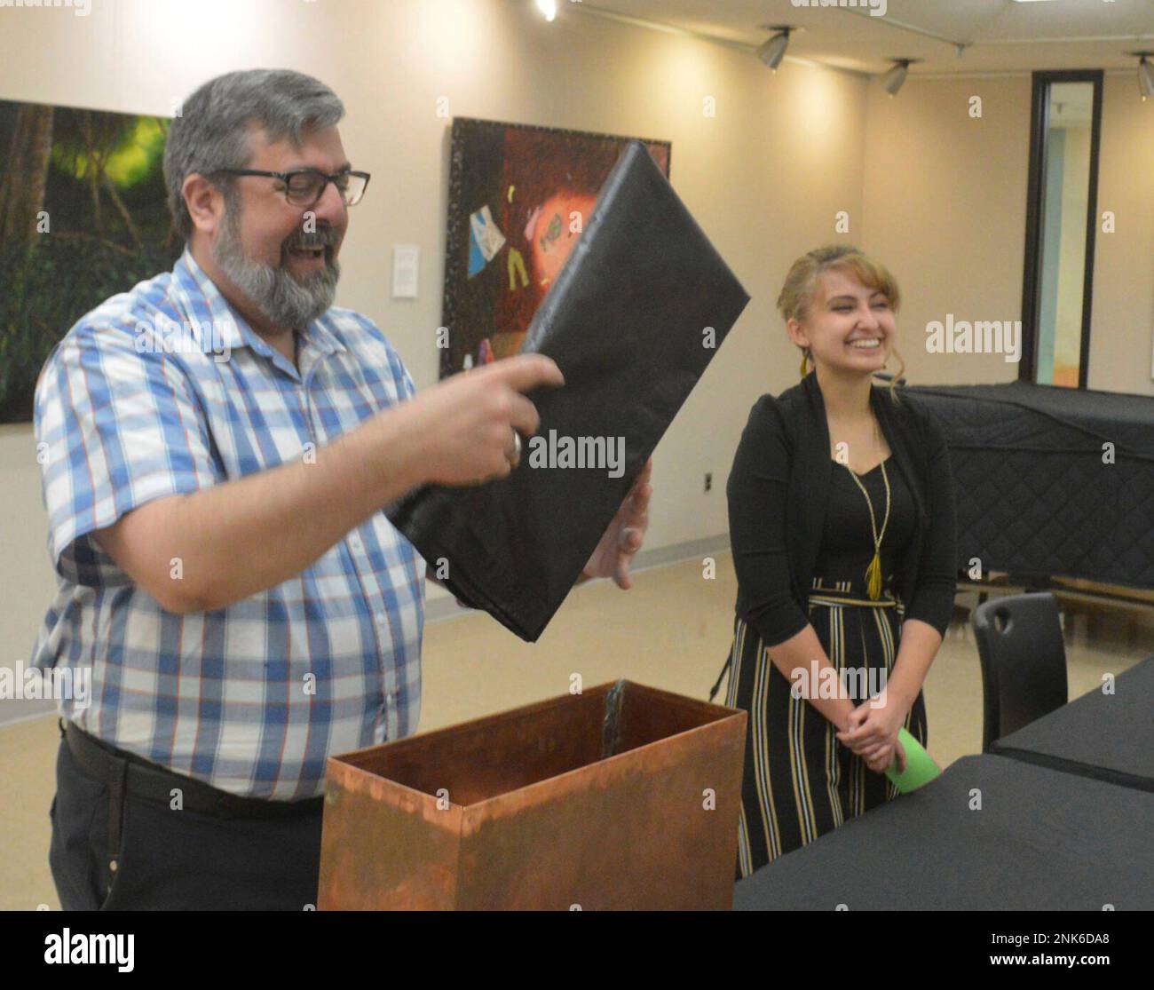 Purdue University Northwest Archivist Joe Coates, left, and Westville ...