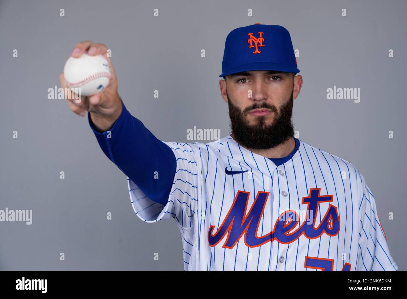This is a 2023 photo of William Woods of the New York Mets baseball ...