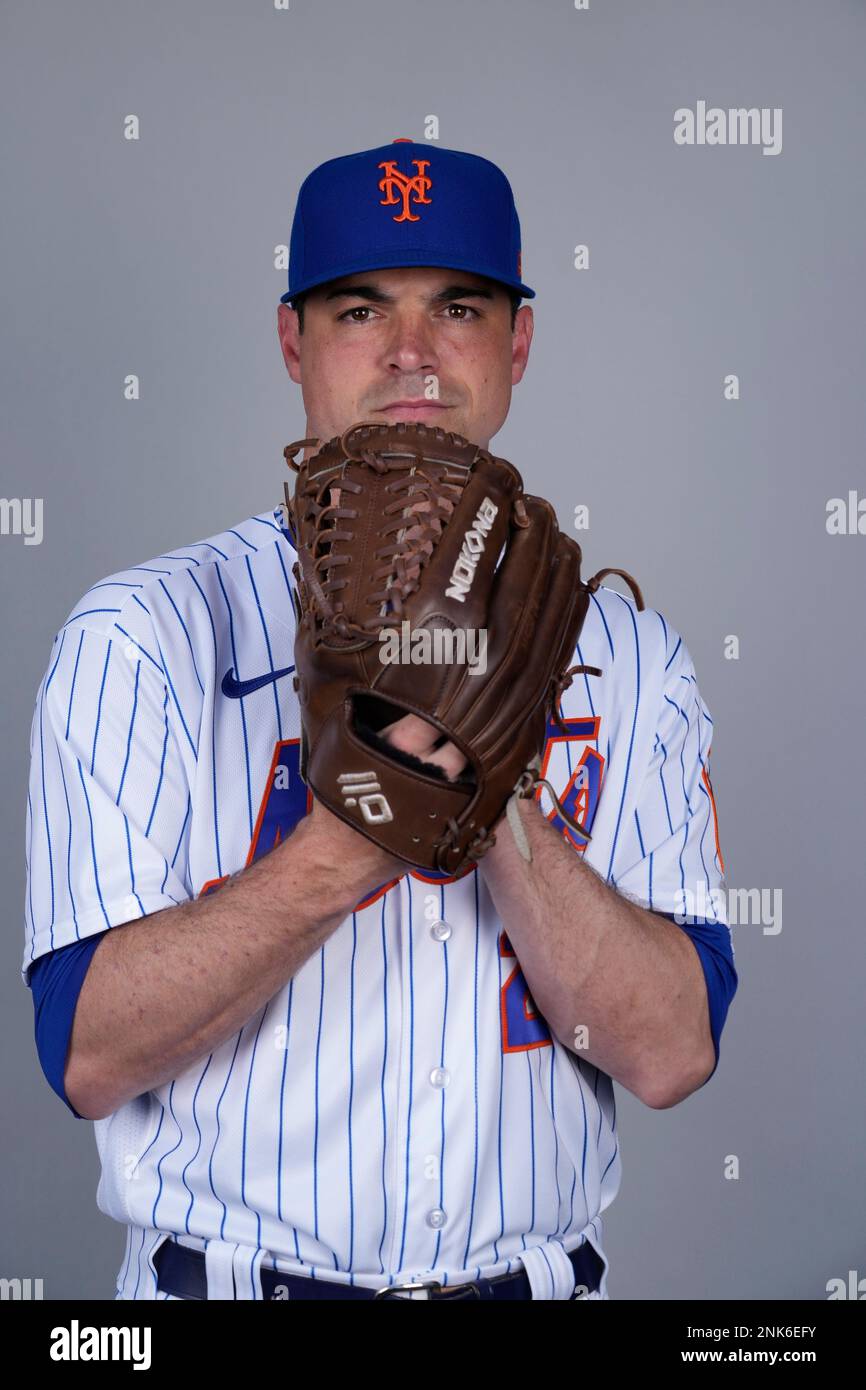 This is a 2023 photo of Brooks Raley of the New York Mets baseball team. This image reflects the ...