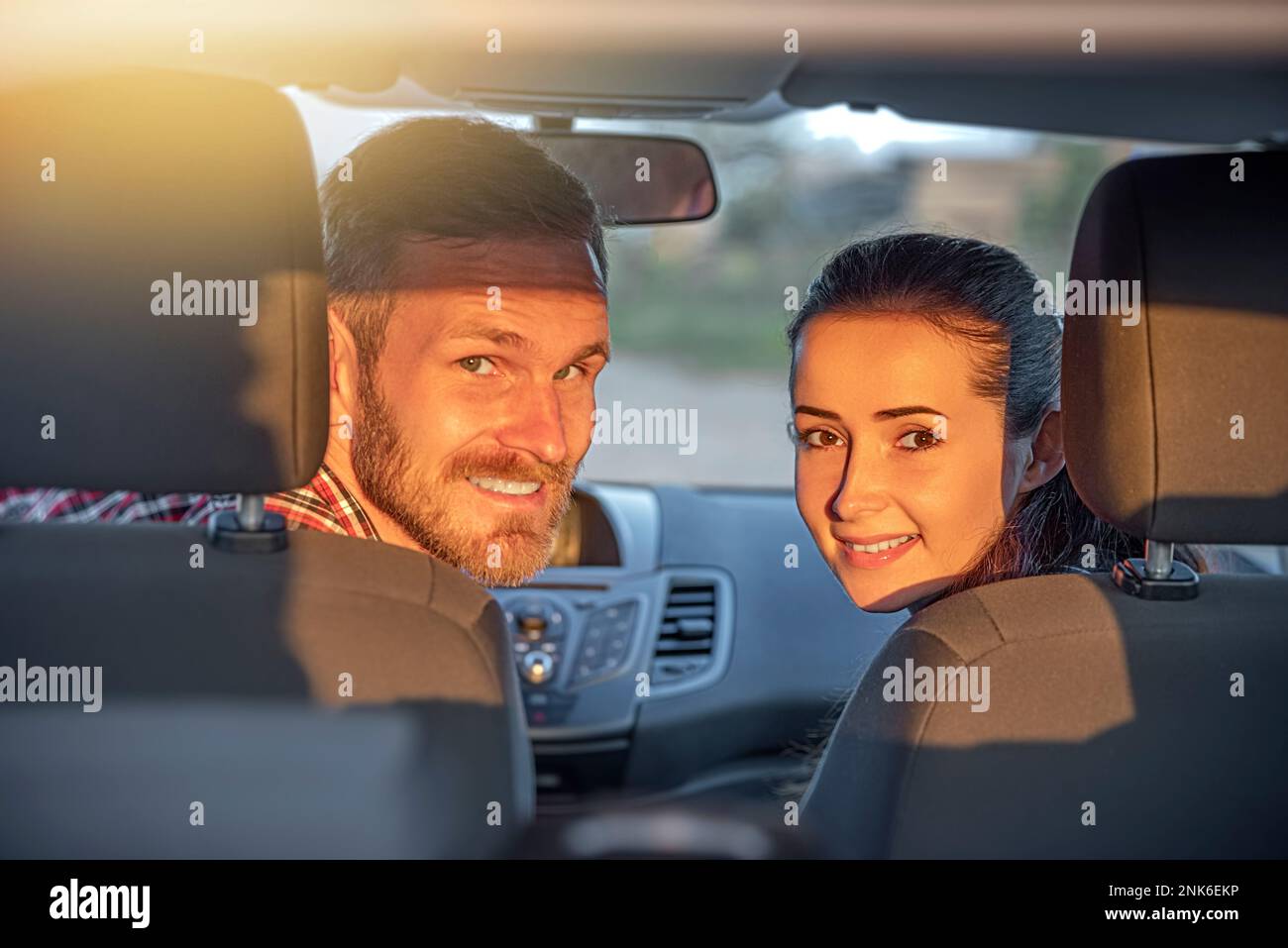 Couple convertible highway hi-res stock photography and images - Alamy