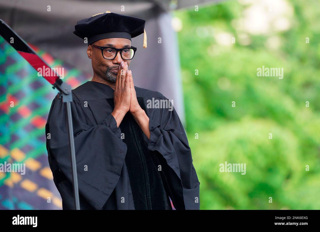 Emmy, Grammy, and Tony Award winning artist Billy Porter stands as he ...