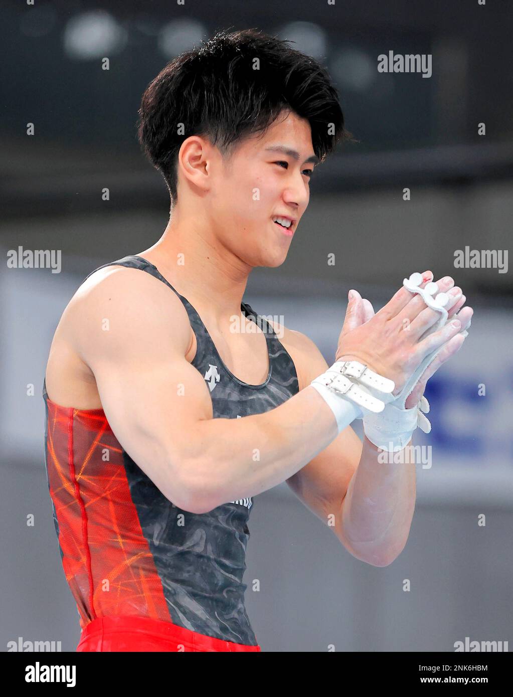 Daiki Hashimoto, 2020 Tokyo Olympic gold medalist racts after competing ...
