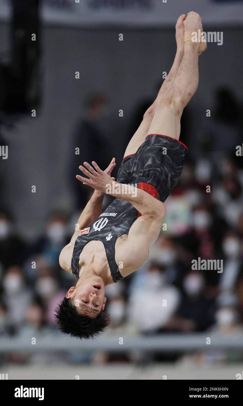 Daiki Hashimoto, 2020 Tokyo Olympic gold medalist performs the floor ...
