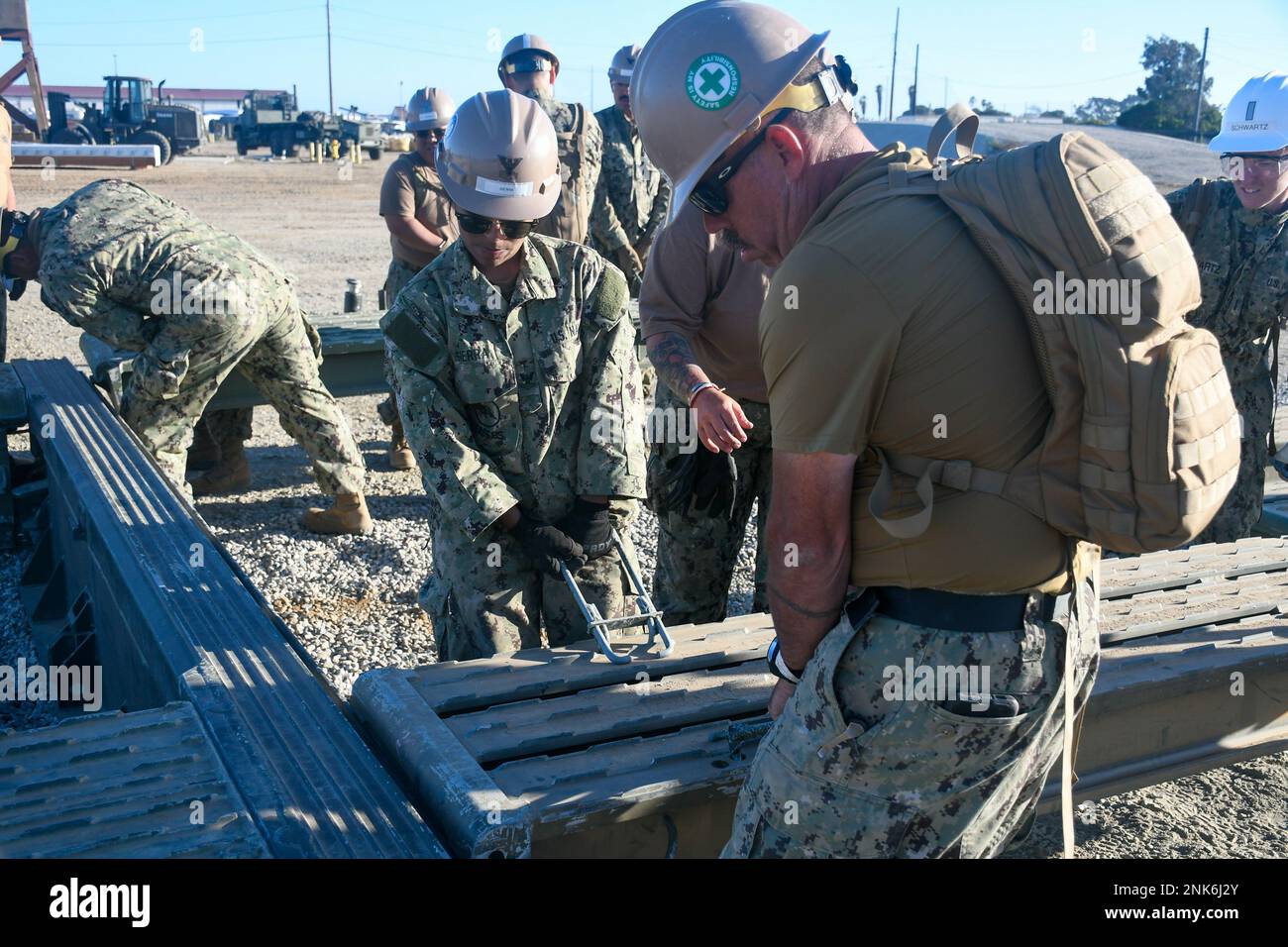 PORT HUENEME, Calif. (Aug. 11, 2022) Seabees, assigned to Naval Mobile ...