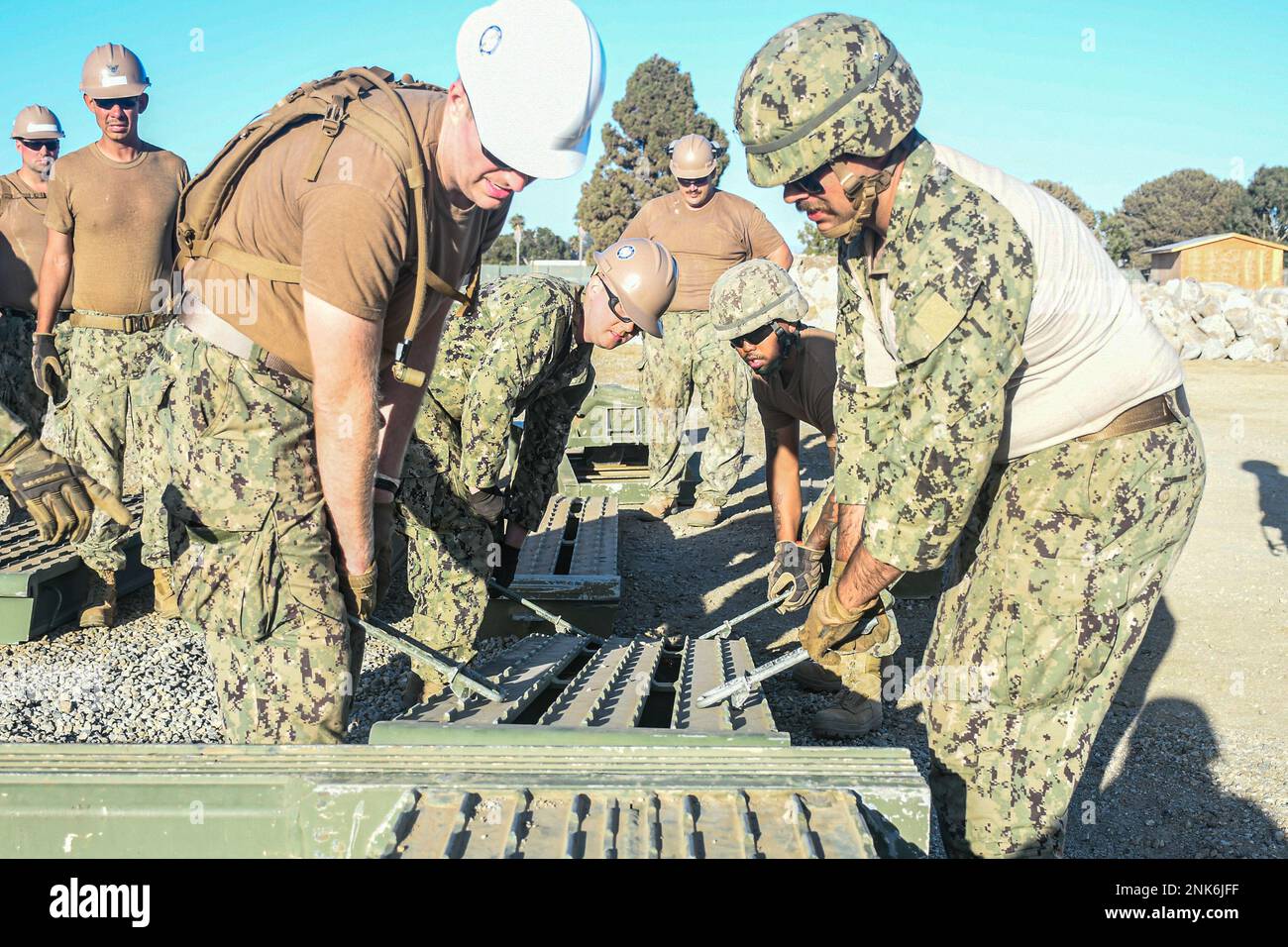 PORT HUENEME, Calif. (Aug. 11, 2022) Seabees, assigned to Naval Mobile Construction Battalion ...