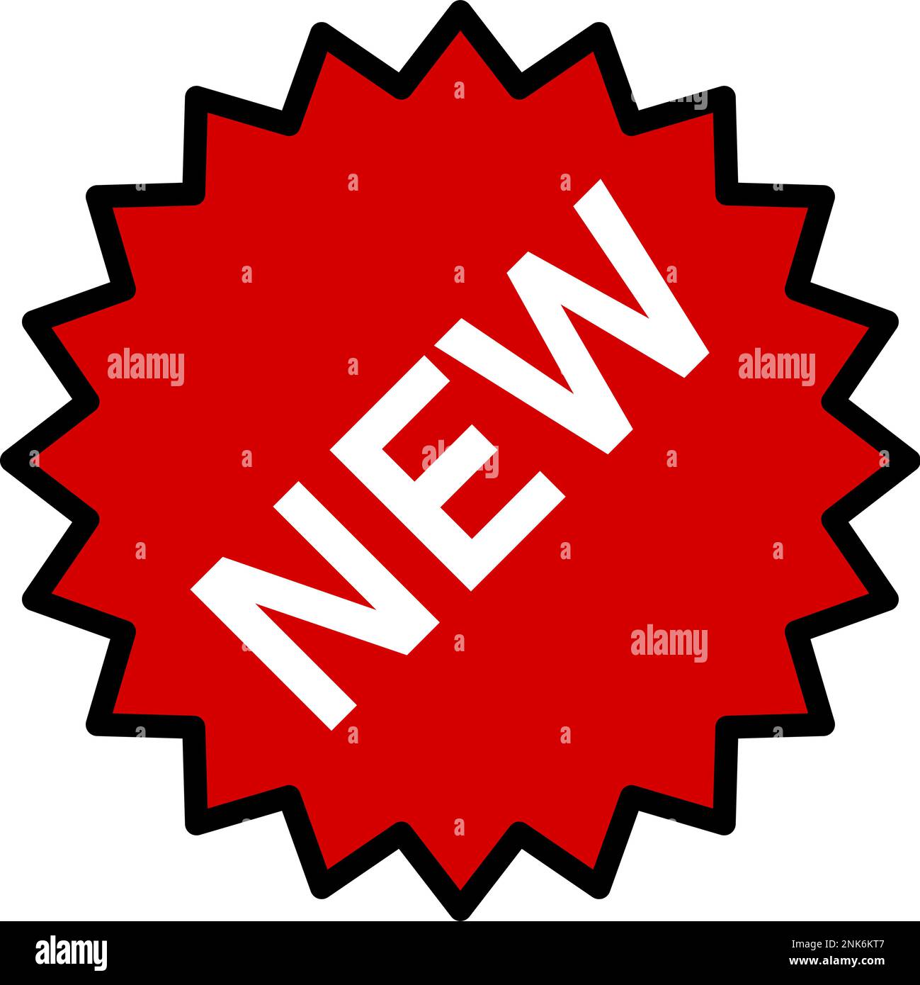 Basic New Product or New Feature Sticker or Adhesive Badge Symbol Sign ...