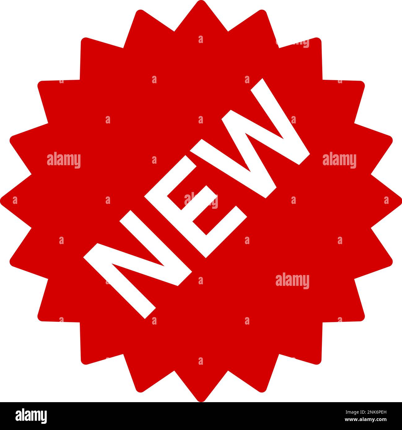 Basic New Product or New Feature Sticker or Adhesive Badge Symbol Sign Icon with 3D Shadow ...