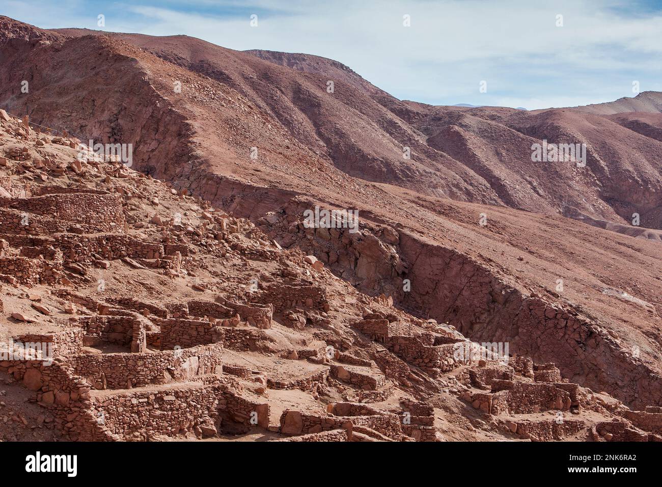 Pukara de Quitor, in San Pedro de atacama village, Atacama desert ...