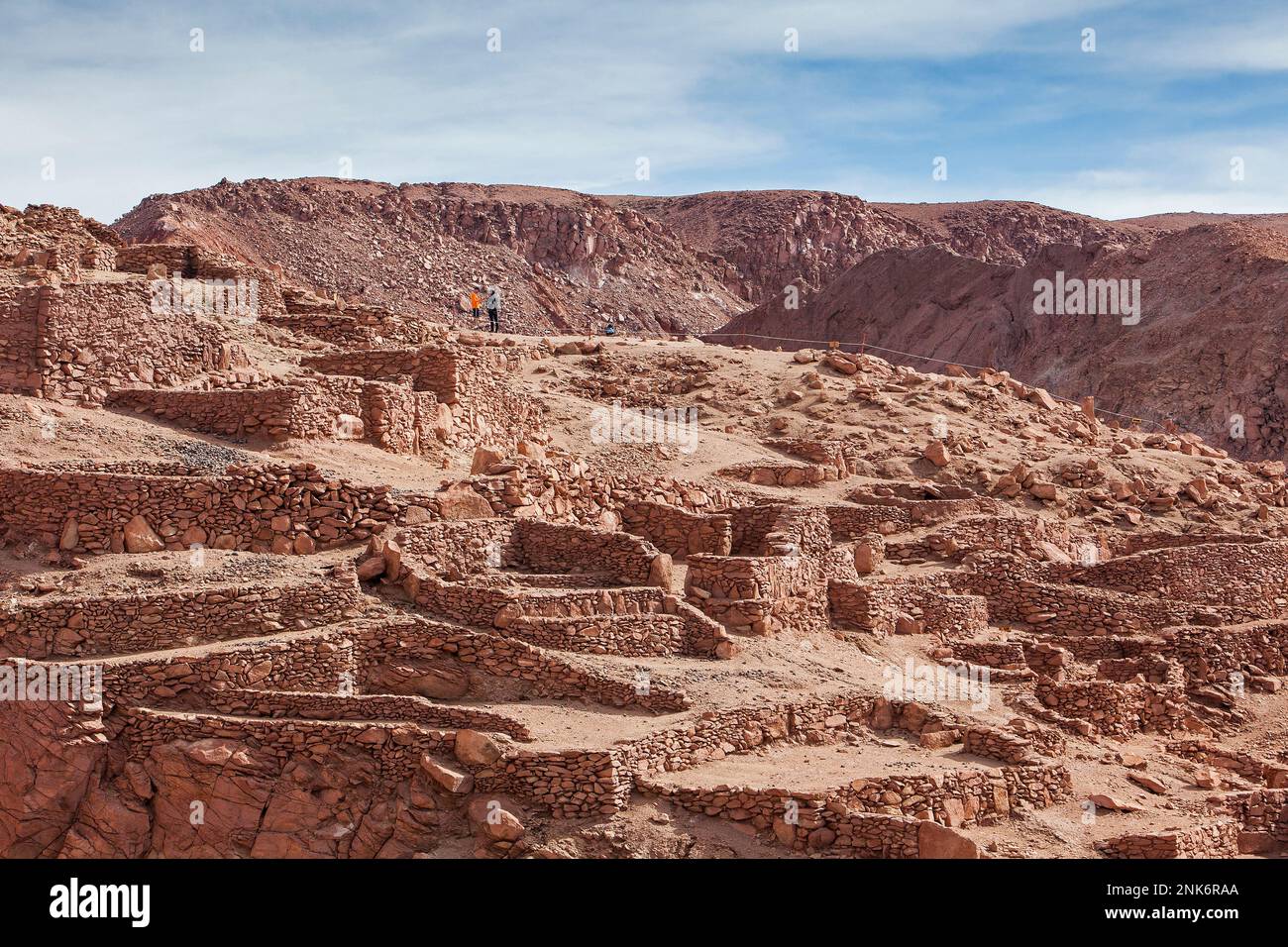Pukara de Quitor, in San Pedro de atacama village, Atacama desert ...