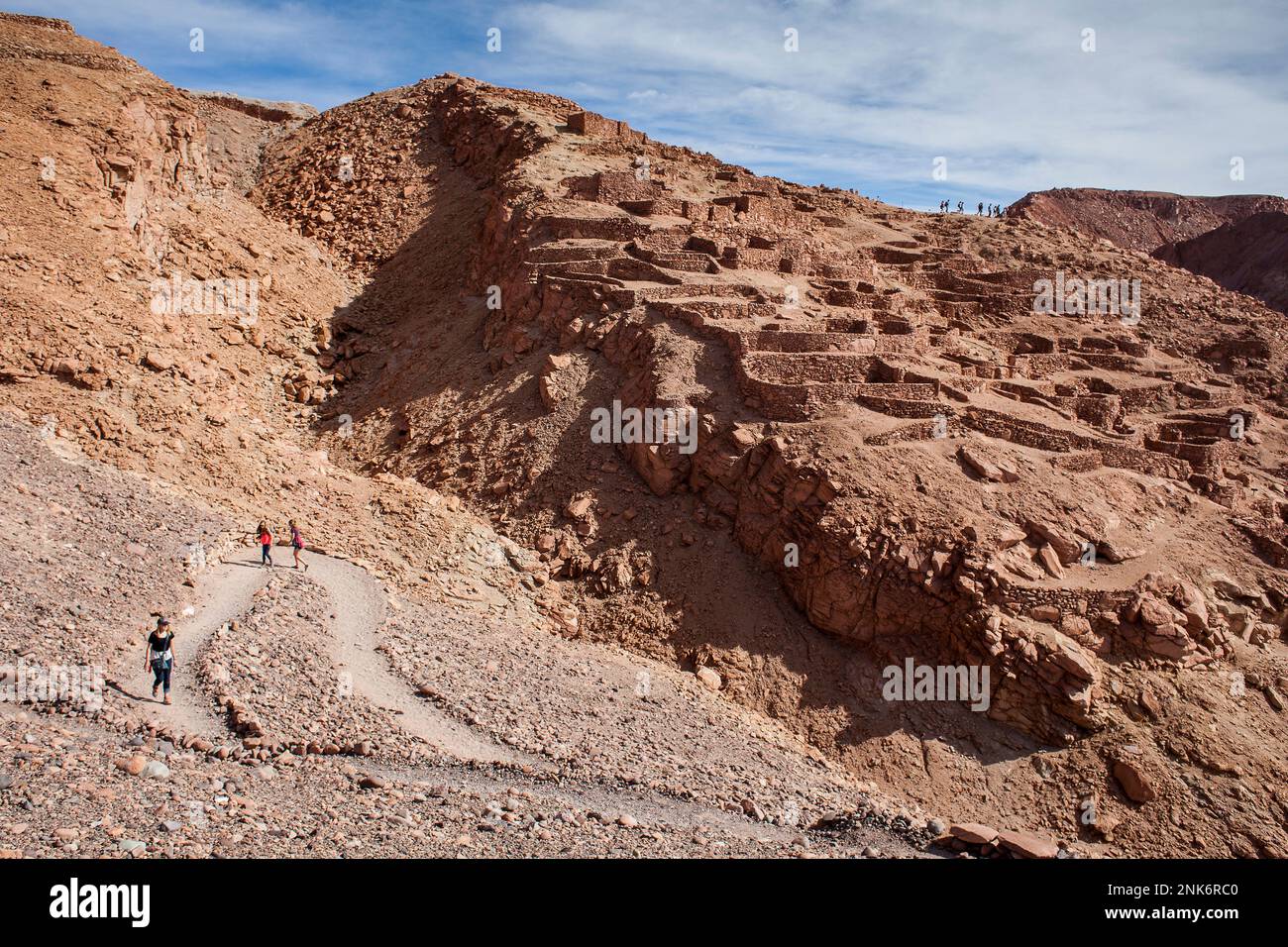 Pukara de Quitor, in San Pedro de atacama village, Atacama desert ...