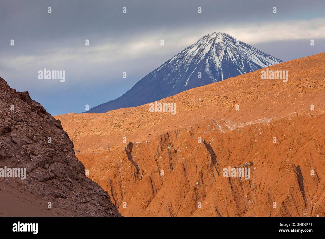 Valle de la Muerte (Valley of the Death), in background Licancabur ...