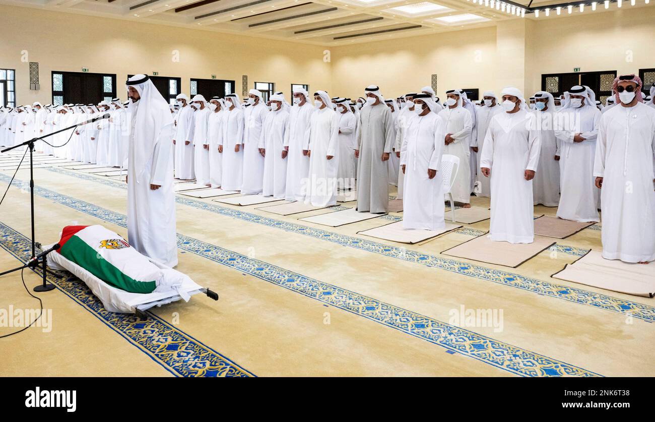This photo made available by the Ministry of Presidential Affairs ...
