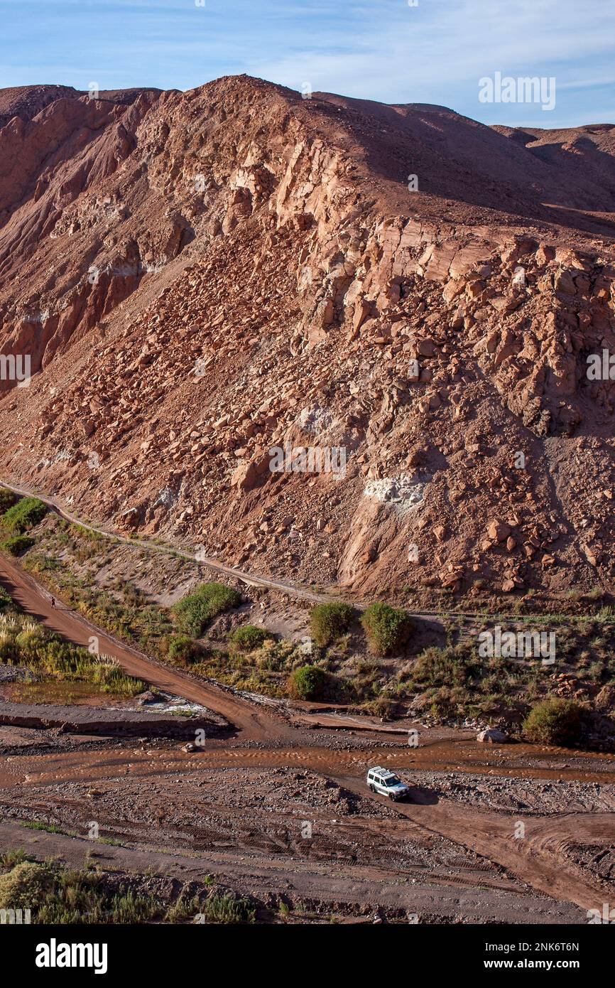 Valley of San Pedro river, near San Pedro de Atacama village, Atacama ...