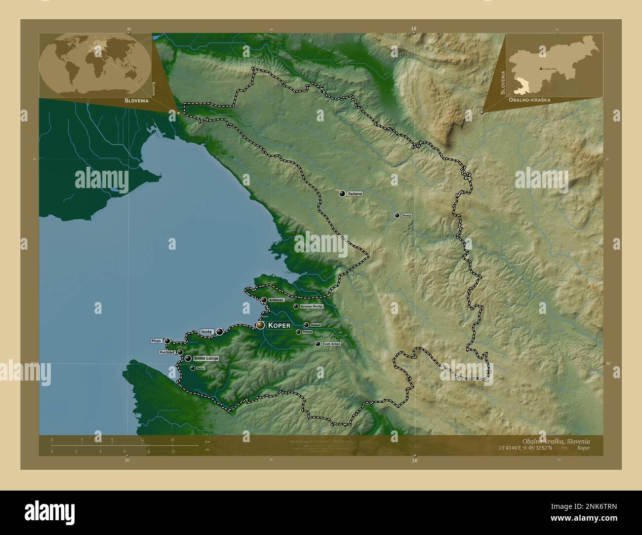 Izola map hi-res stock photography and images - Alamy
