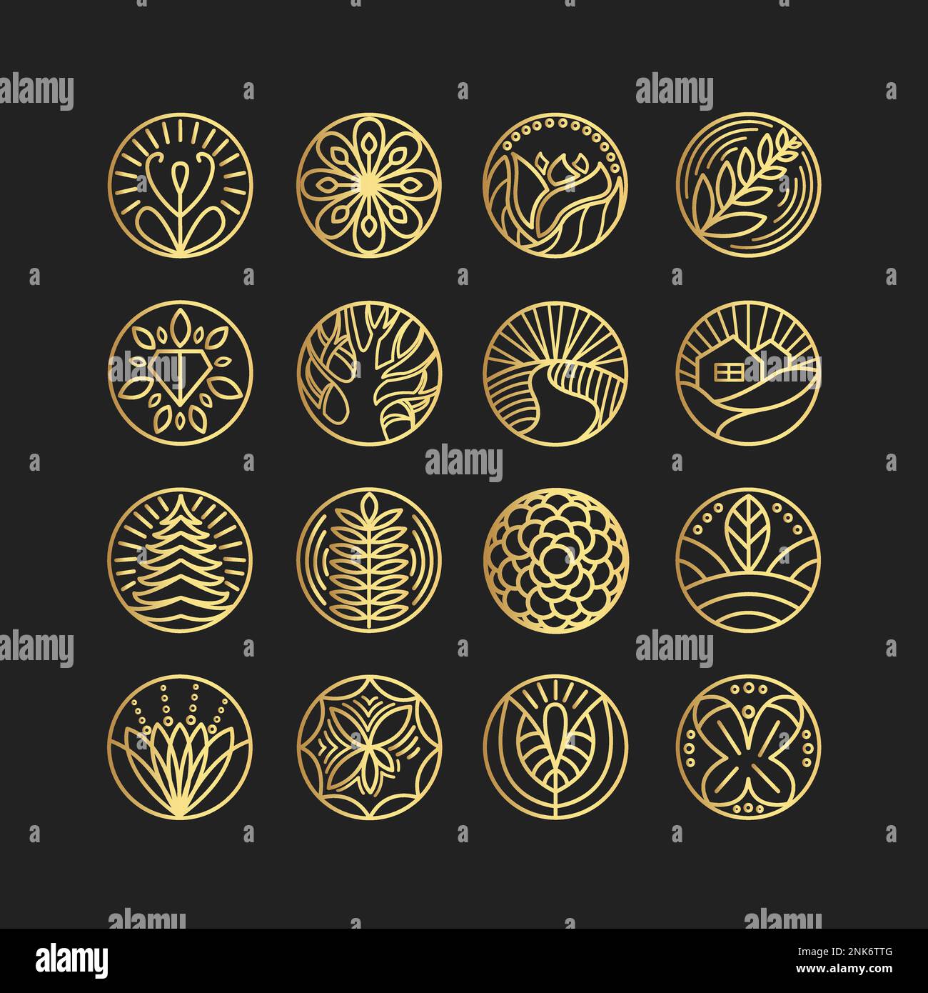 Luxury logo set,Best selected collection. Vector set of logo design ...