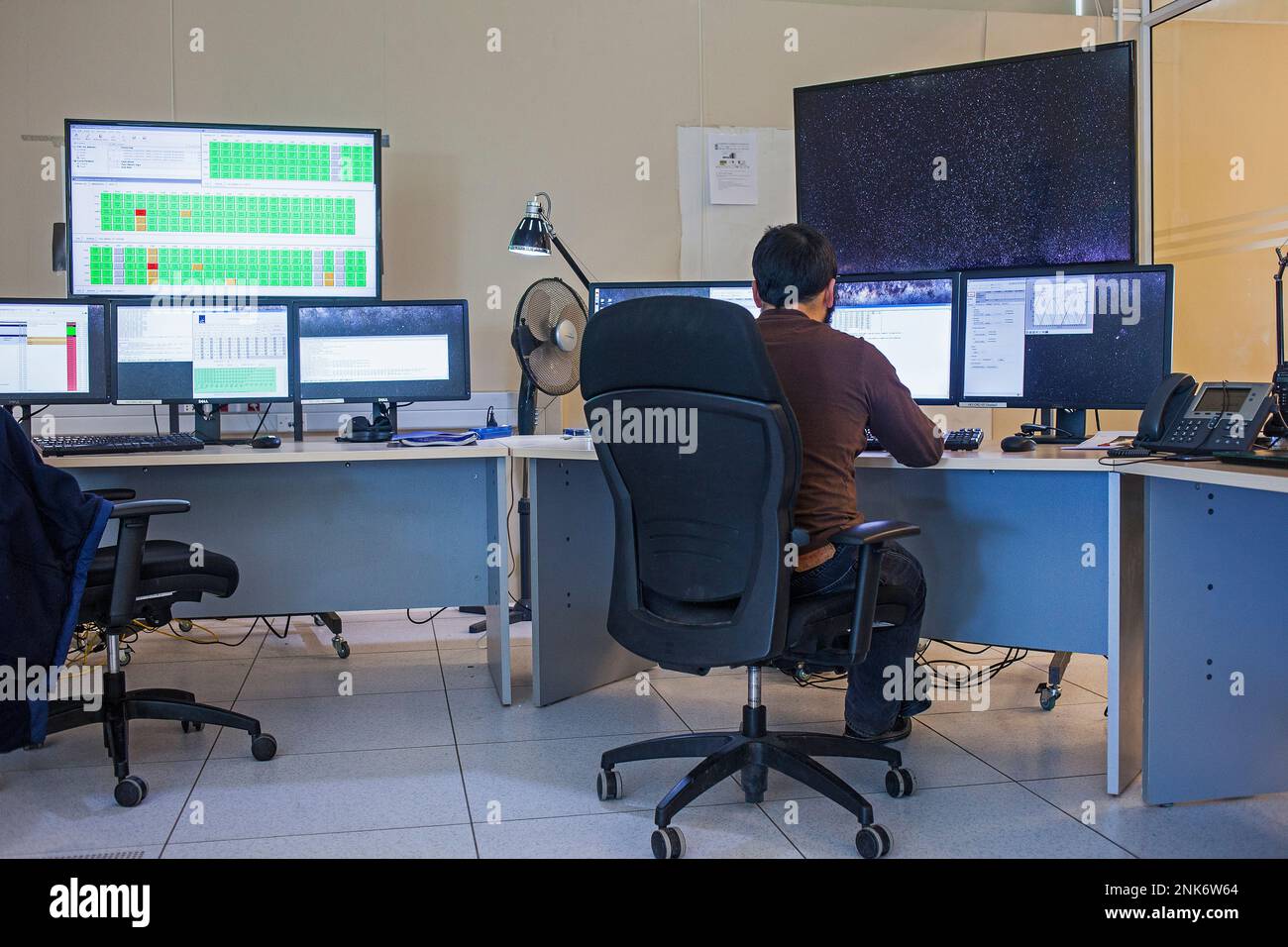 ALMA observatory, array control center, where data from the antennas ...