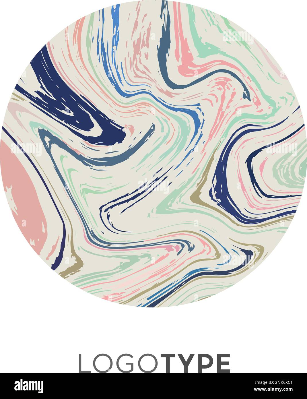 Vector Abstract Marble Logo Brand Company Design Template. Brightly ...