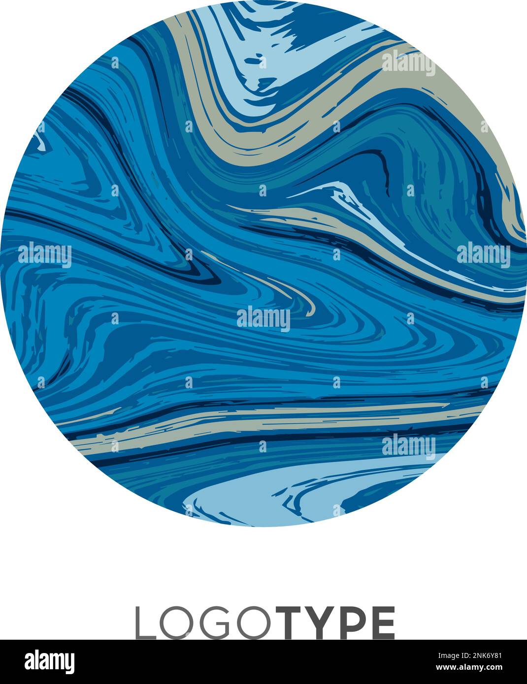 Vector Abstract Marble Logo Brand Company Design Template. Brightly ...