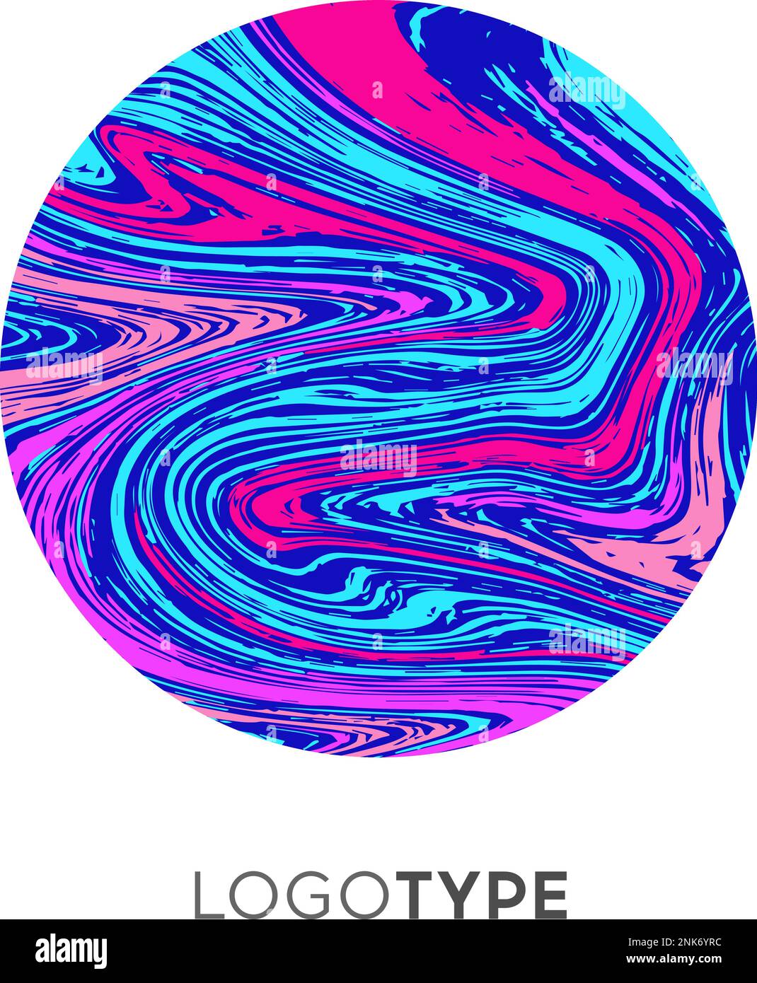 Vector Abstract Marble Logo Brand Company Design Template. Brightly ...